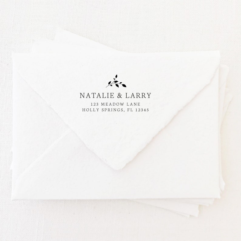 Classic Stamp Custom Return Address Stamp Wedding Floral - Etsy