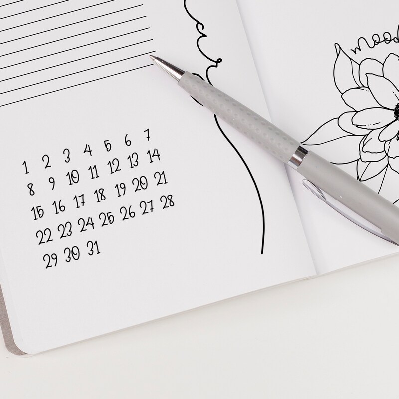 Calendar Stamp - Etsy