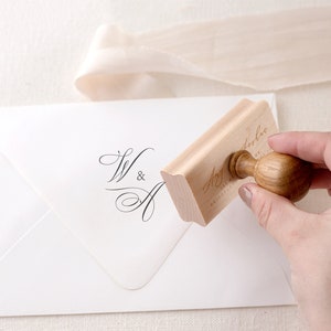 Custom Initials Stamp Save the Date Stamp Custom Rubber - Etsy