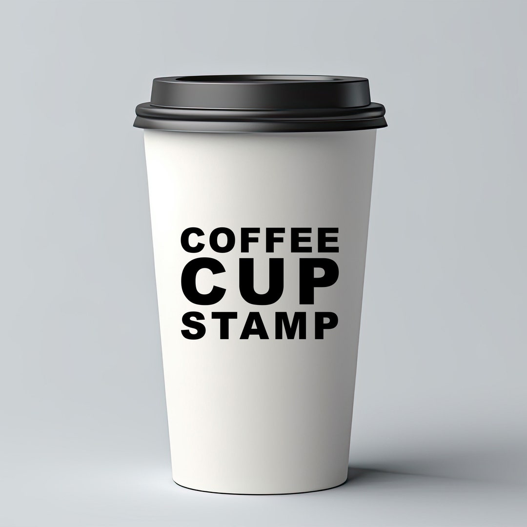Custom Coffee Cup Rubber Stamp - Etsy