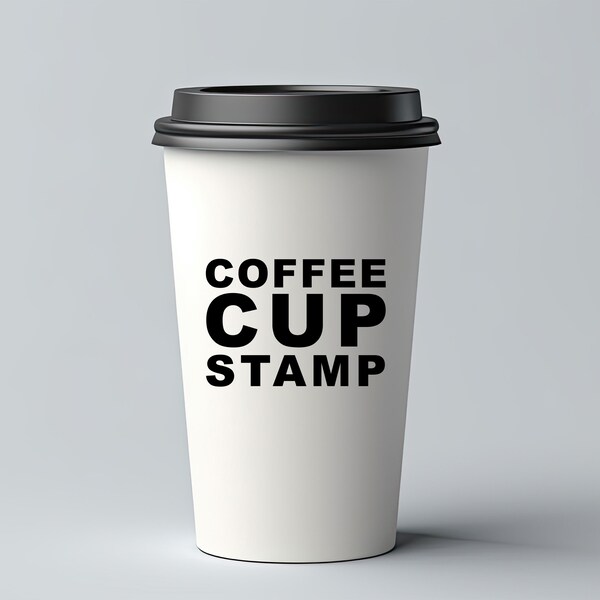 Coffee Cup Stamp - Etsy