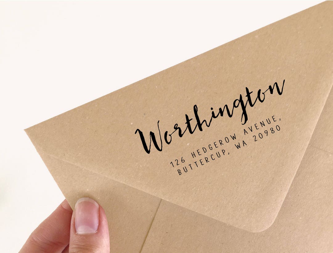 Personalized Return Address Stamp Stationery Stamp Address - Etsy