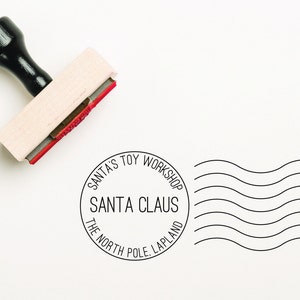 Santa Postal Stamp, Santa Stamp, Santa Mail Stamp, Santa Postal Mark ...