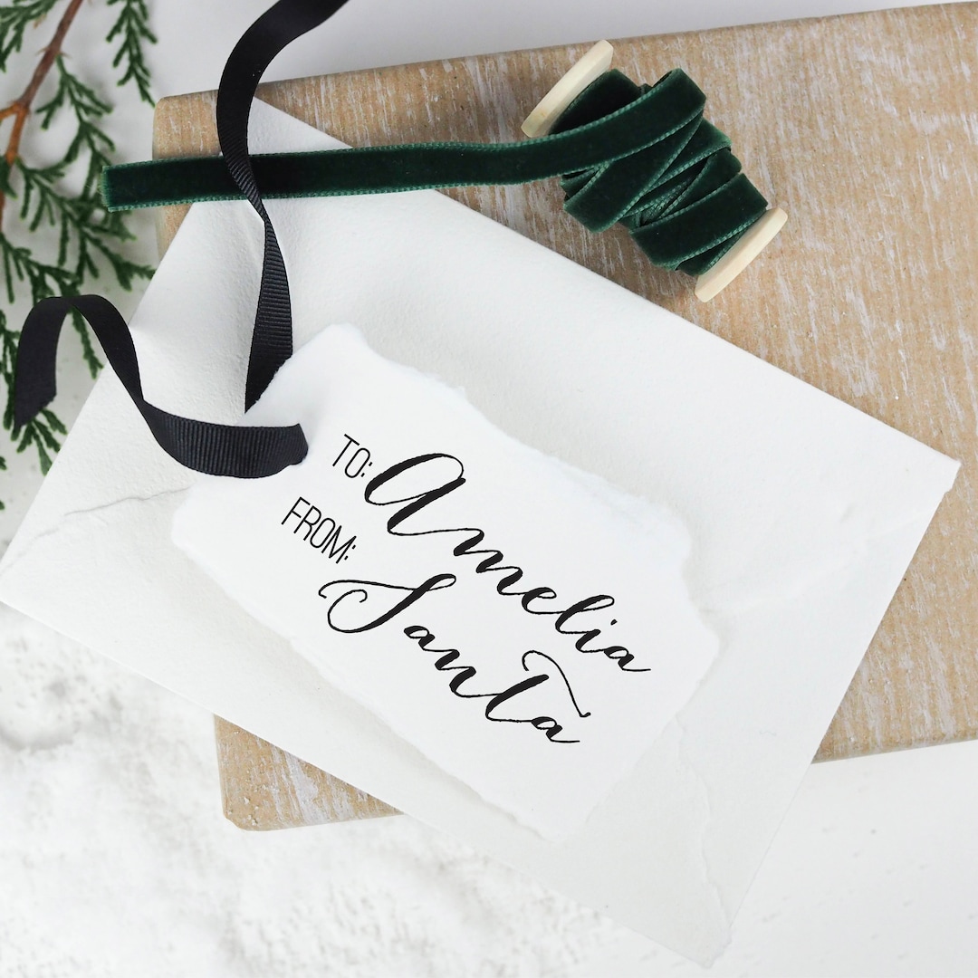 To From Stamp, From Santa Stamp, Christmas Stamp, Santa Signature Stamp ...