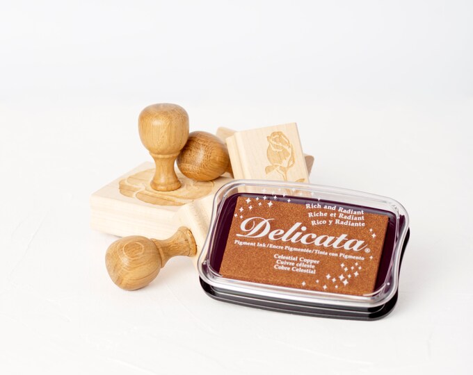 Gold Ink Pad Gold Stamp Pad Metallic Pad Stamp Shimmer Ink - Etsy