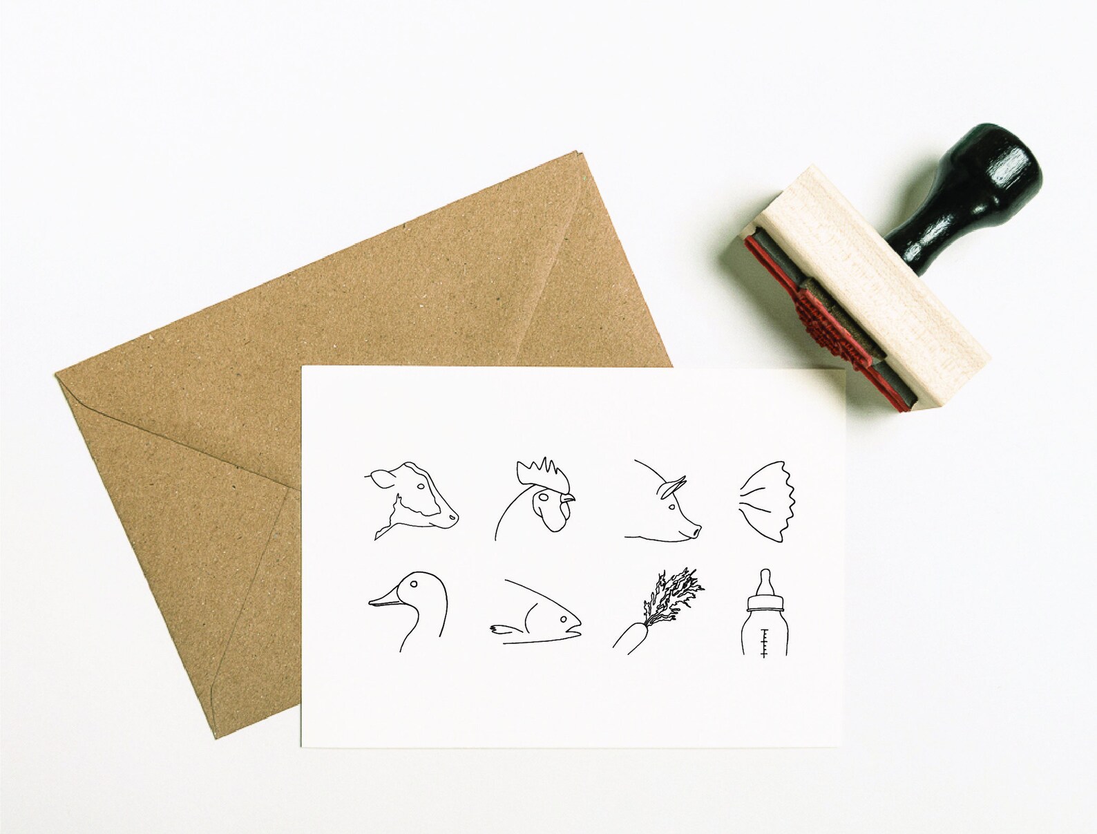 Menu Icon Rubber Stamp Meal Choice Stamp Menu Icon Stamps - Etsy