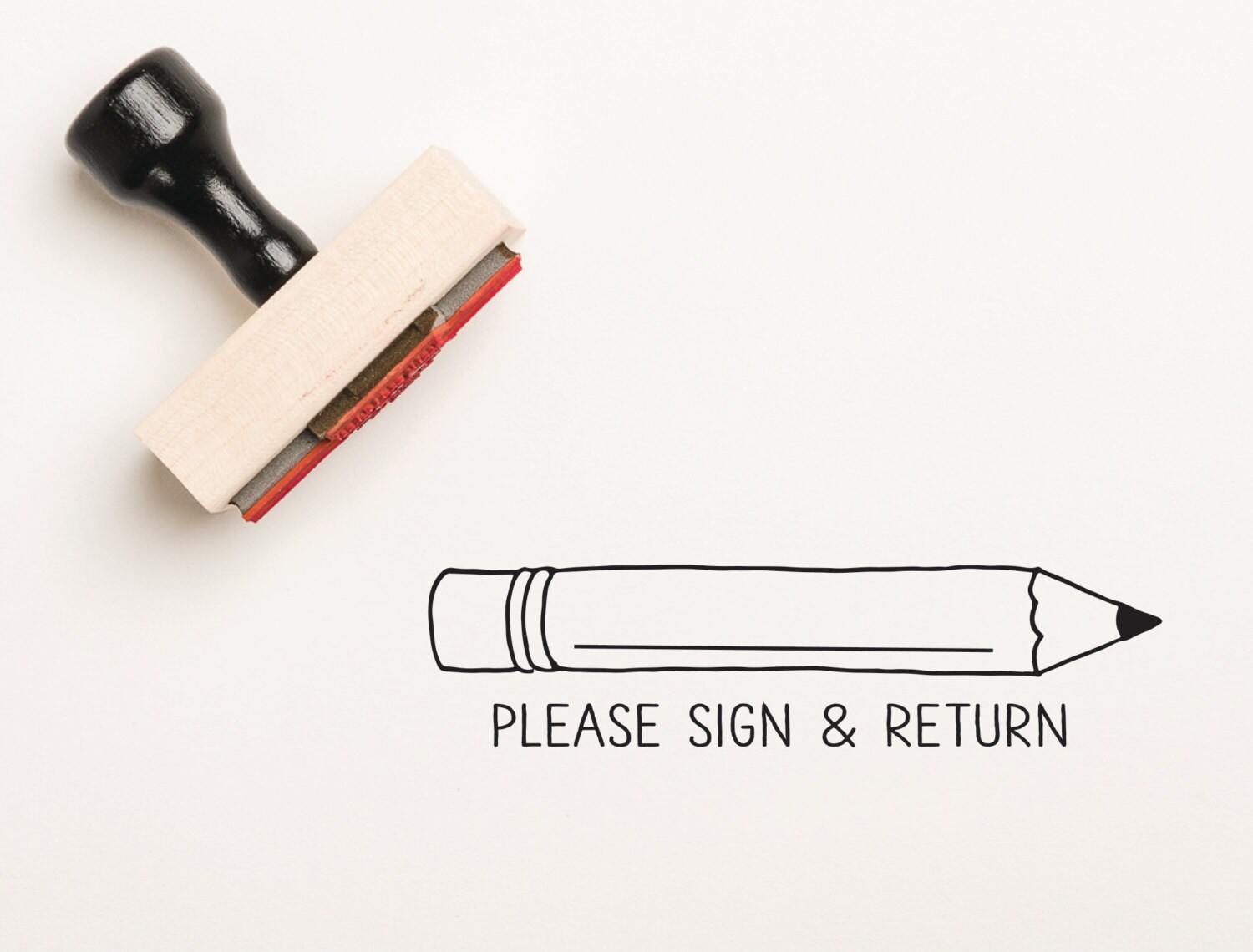 Please Sign and Return Stamp. Teaching Stamp. Teacher Rubber | Etsy
