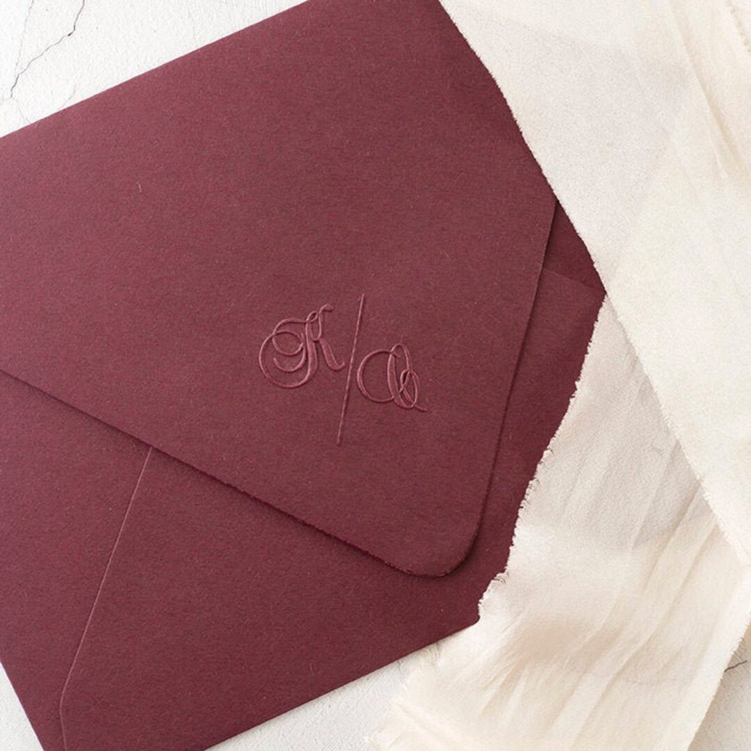 Formal Monogram Embosser Seal, Custom Embossing Seal, Invitation ...