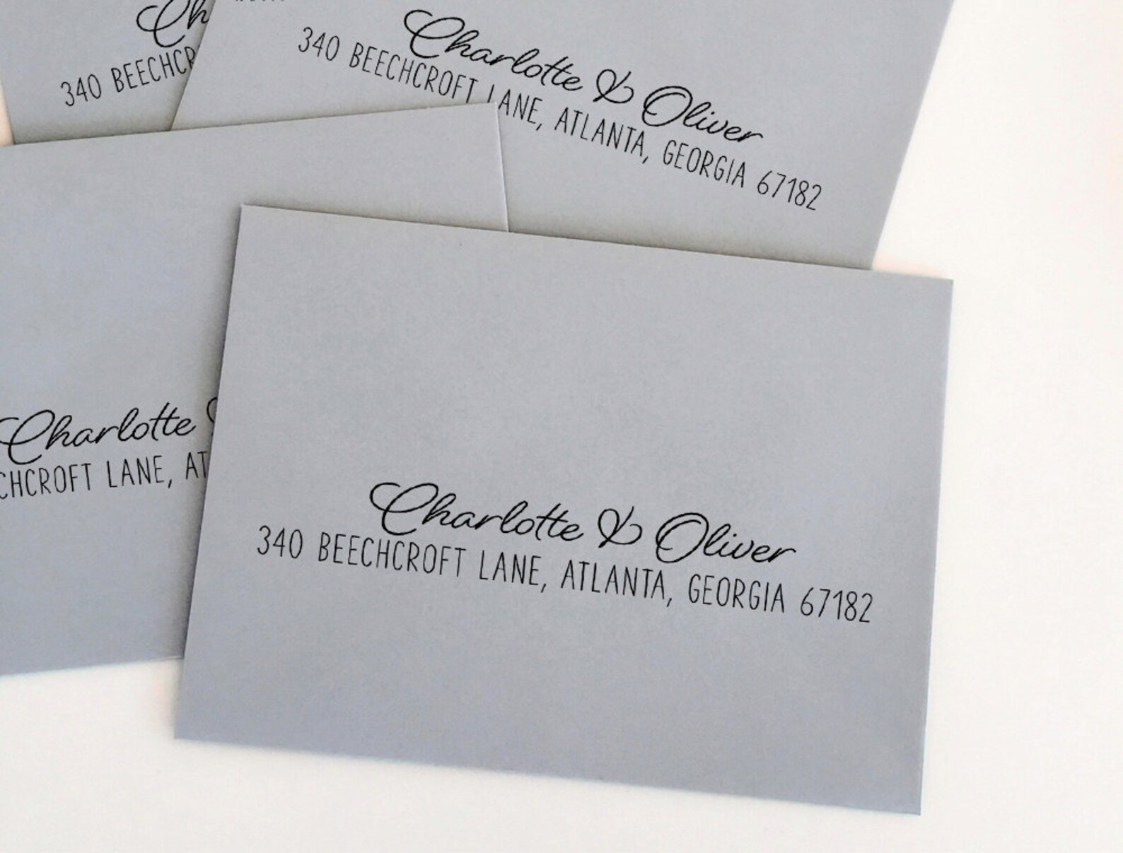 Return Address Stamp, Custom Rubber Stamp. Wedding Invitation Envelope ...