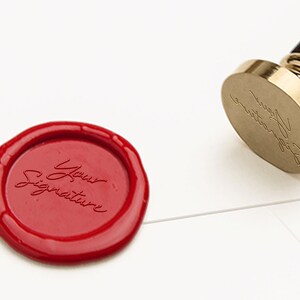 Signature Wax Seal Stamp, Signature Seal, Signature Stamp, Brass Seal ...