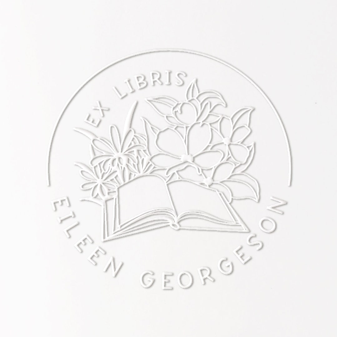 Ex Libris Book Embosser, Custom Book Embosser, This Book Belongs To ...