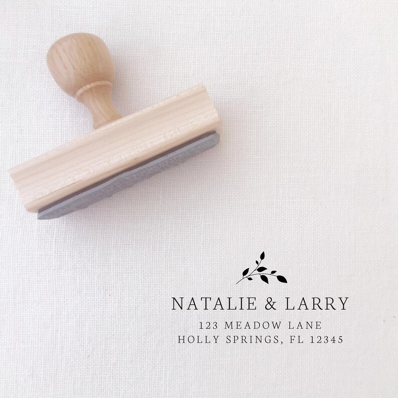 Classic Stamp Custom Return Address Stamp Wedding Floral - Etsy