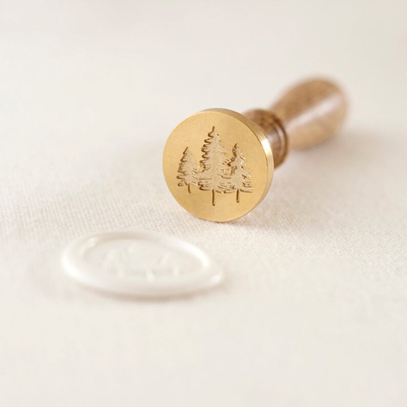 Fir Tree Seal Stamp Wax Stamp Wedding Wax Seal RSVP | Etsy