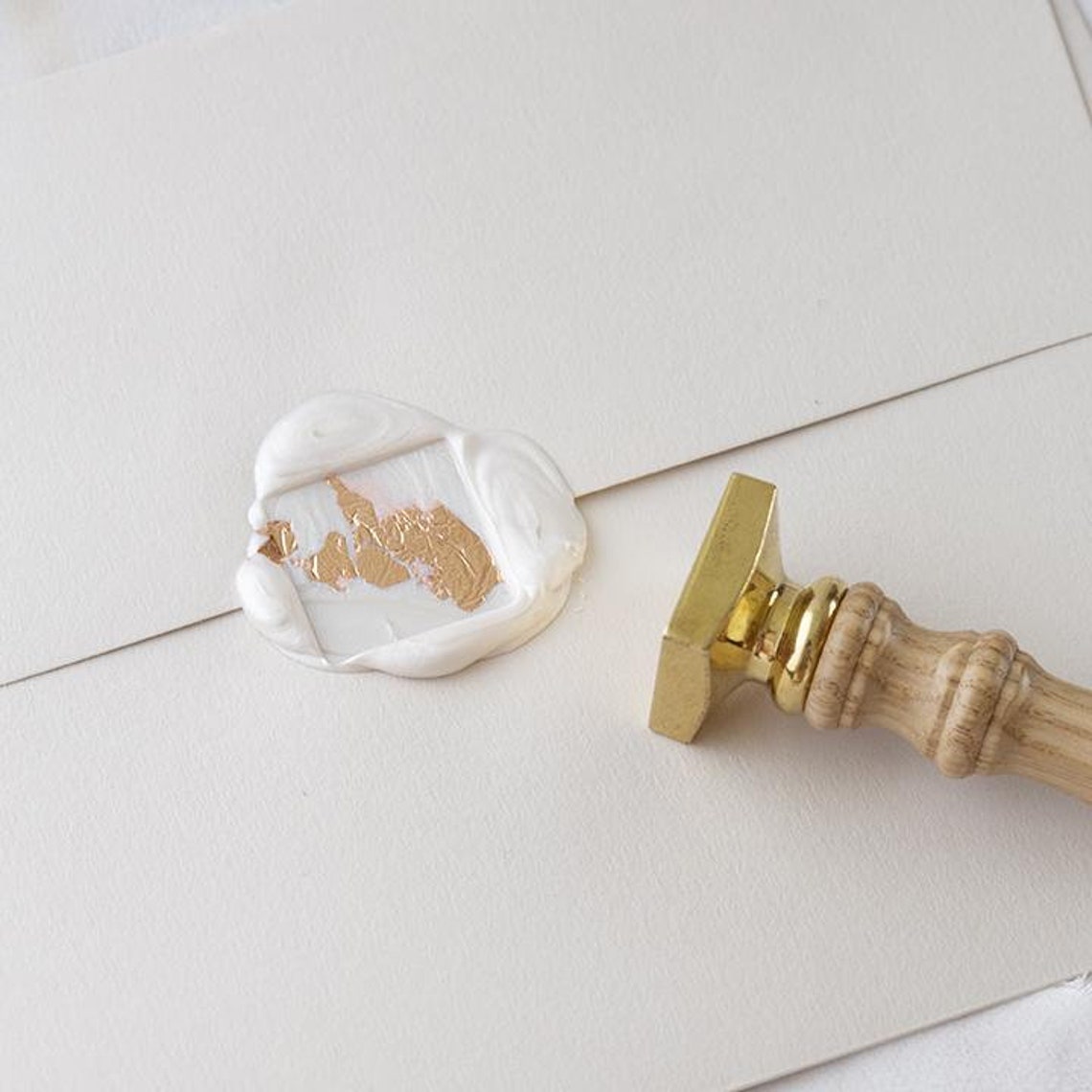 Blank Square Wax Seal Stamp Plain Wax Stamp Wax Seal NO | Etsy