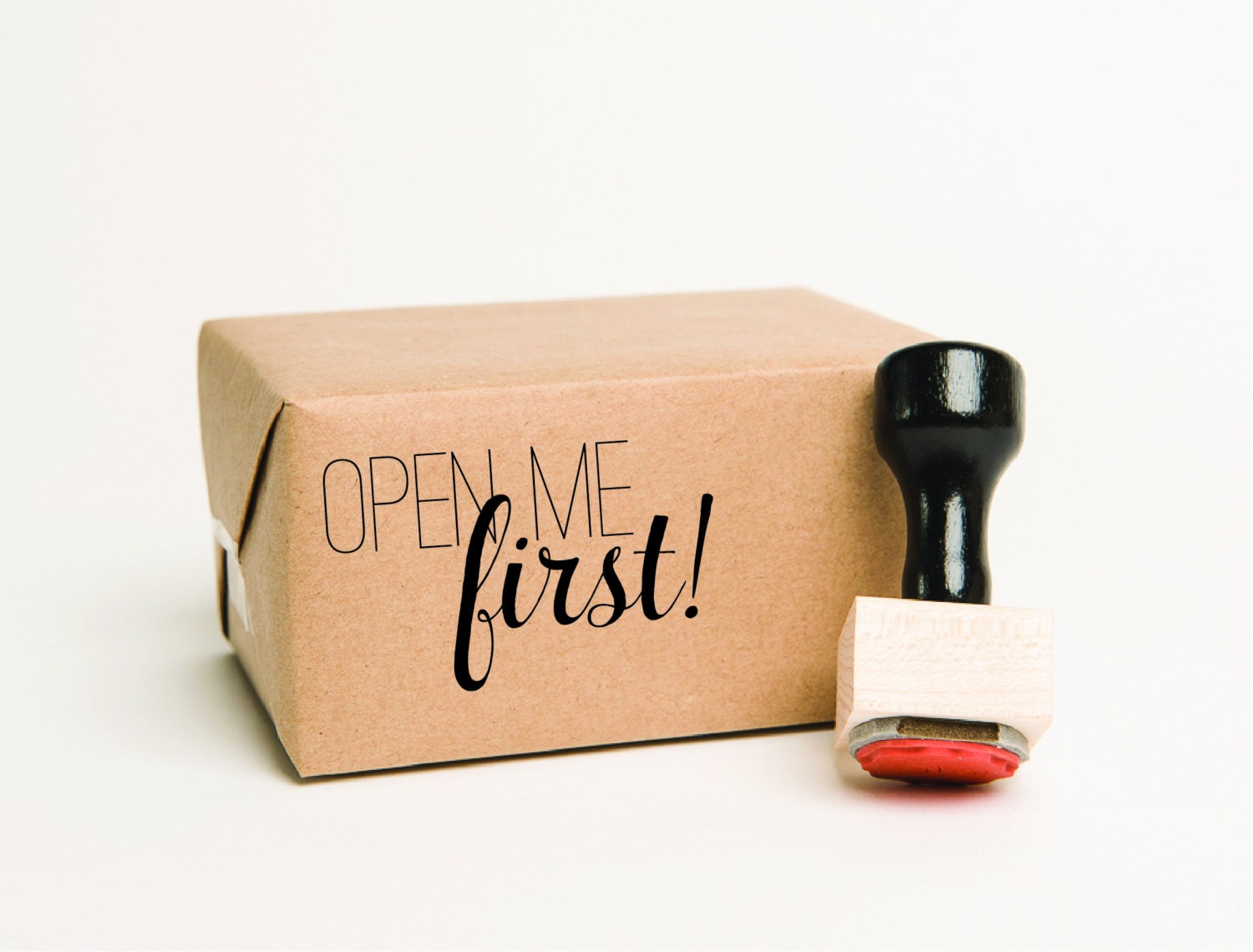 Open Me First Stamp Packaging Stamp Etsy Shop Stamp Open Me | Etsy