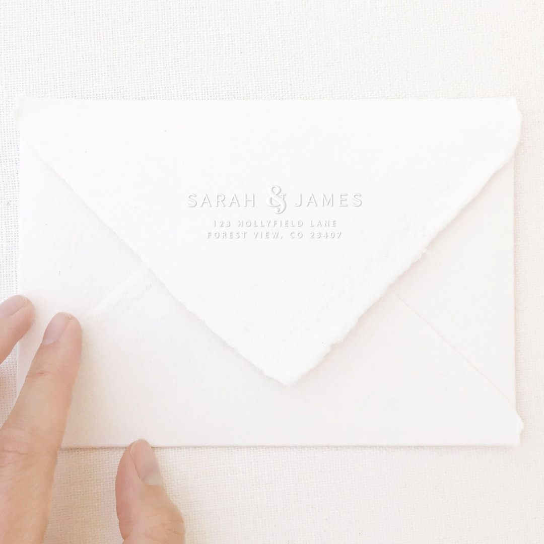 Minimal Address Embosser Seal Return Address Embossing Stamp - Etsy