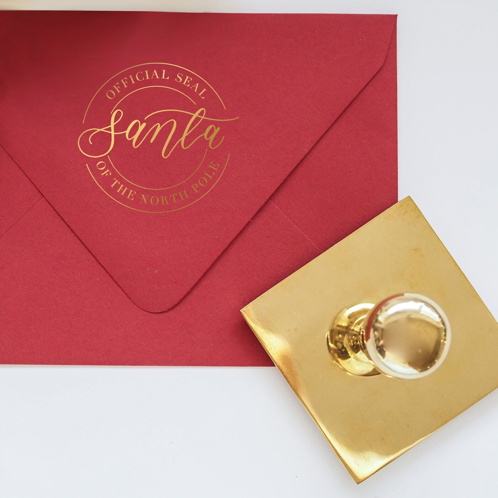 Official Santa Seal Rubber Stamp Gifts for Couples Father | Etsy