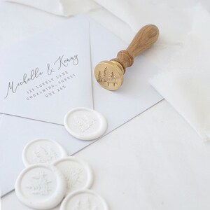 Fir Tree Seal Stamp, Wax Stamp, Wedding Wax Seal, RSVP Envelope Seal ...