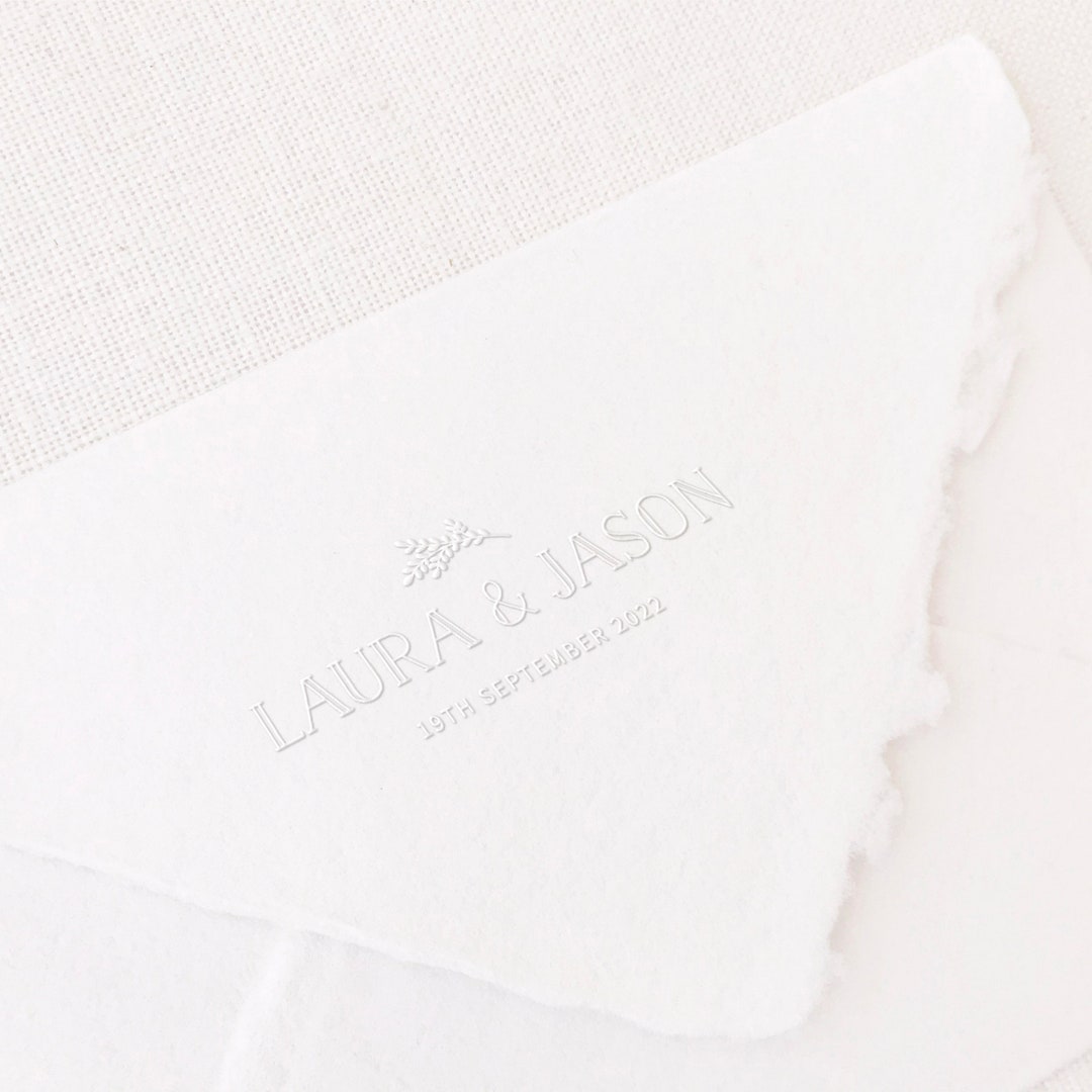 Monogram Embosser Stamp Custom Embosser Wedding Embossing - Etsy Nederland