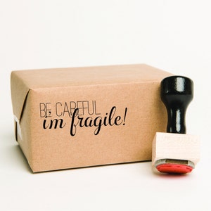 Fragile Rubber Stamp, Fragile Packaging Stamp, Etsy Shop Stamp, Fragile ...