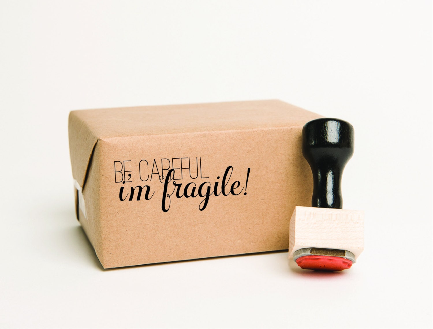 Fragile Rubber Stamp Fragile Packaging Stamp Etsy Shop | Etsy