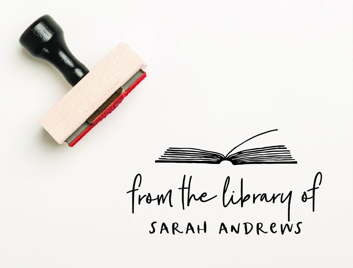Self Inking Library Stamp Family Library Stamp From the - Etsy Australia