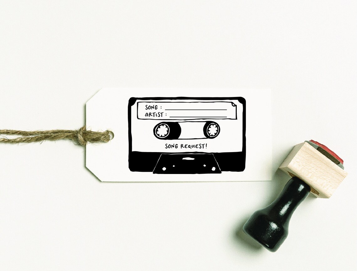 Song Request Rubber Stamp Song Request Stamp RSVP Stamp - Etsy