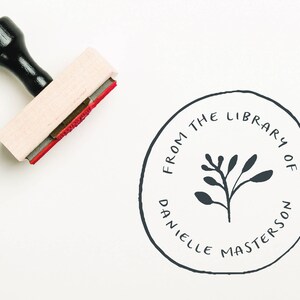 From the Library of Stamp, Family Library Stamp, Gift for Book Lovers ...