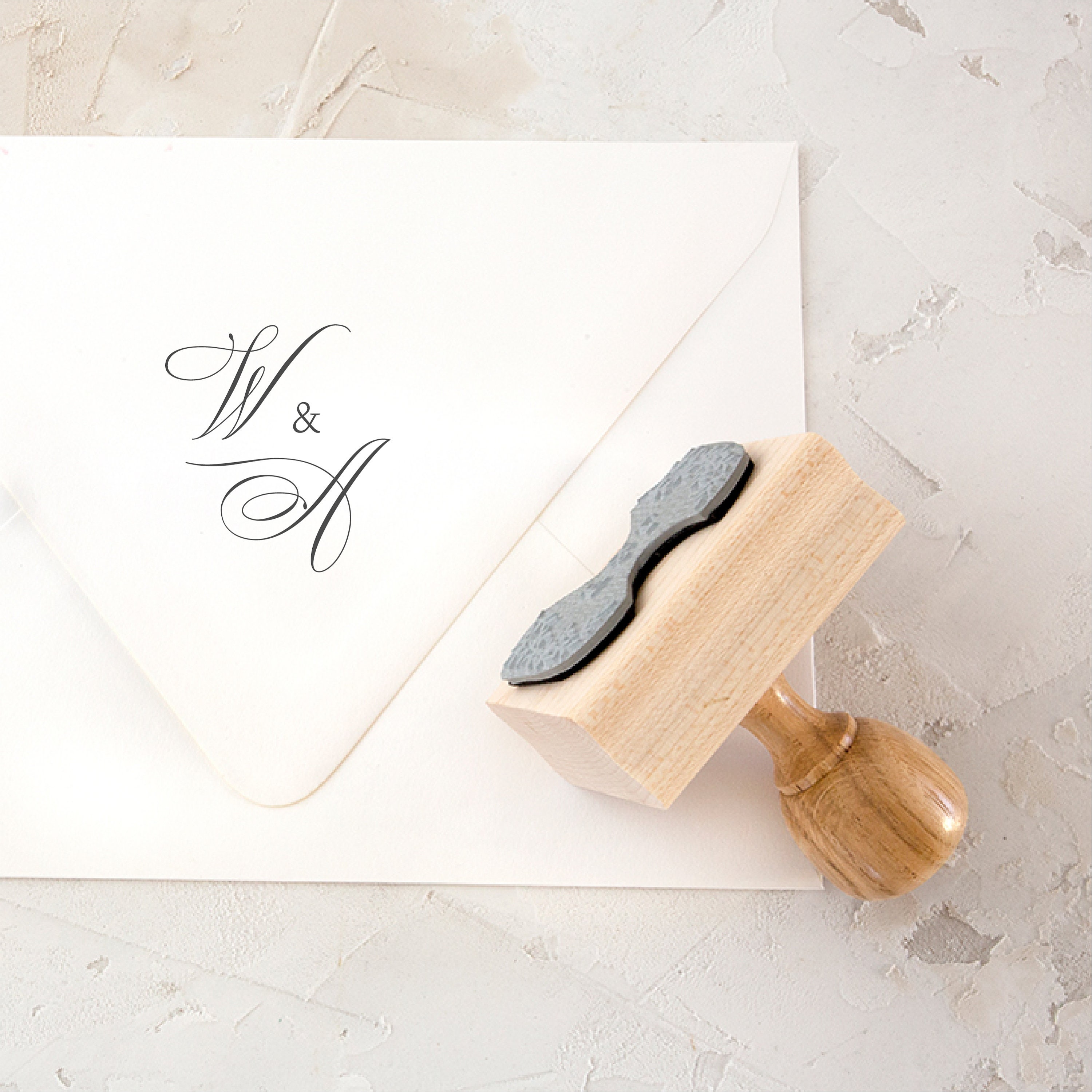 Custom Initials Stamp Save the Date Stamp Custom Rubber | Etsy