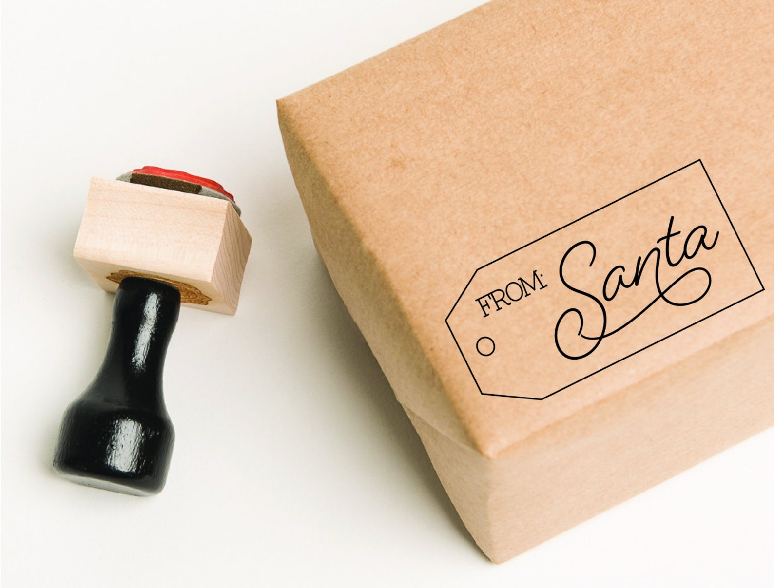 From Santa Rubber Stamp, Christmas Stamp, Gift Wrap Stamp, Holidays ...