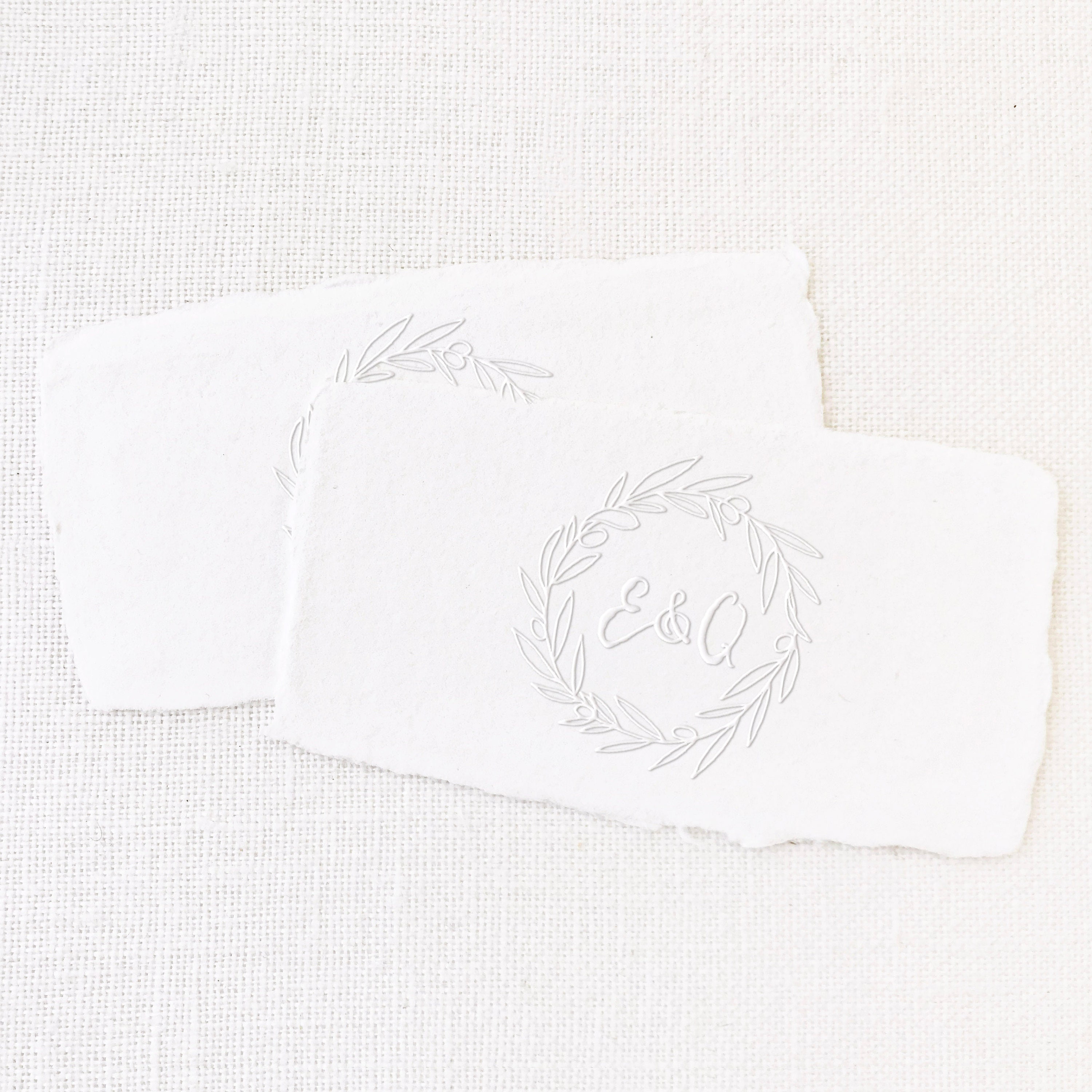 Wreath Embosser Stamp, Custom Embossing Seal, Personalised Gifts ...