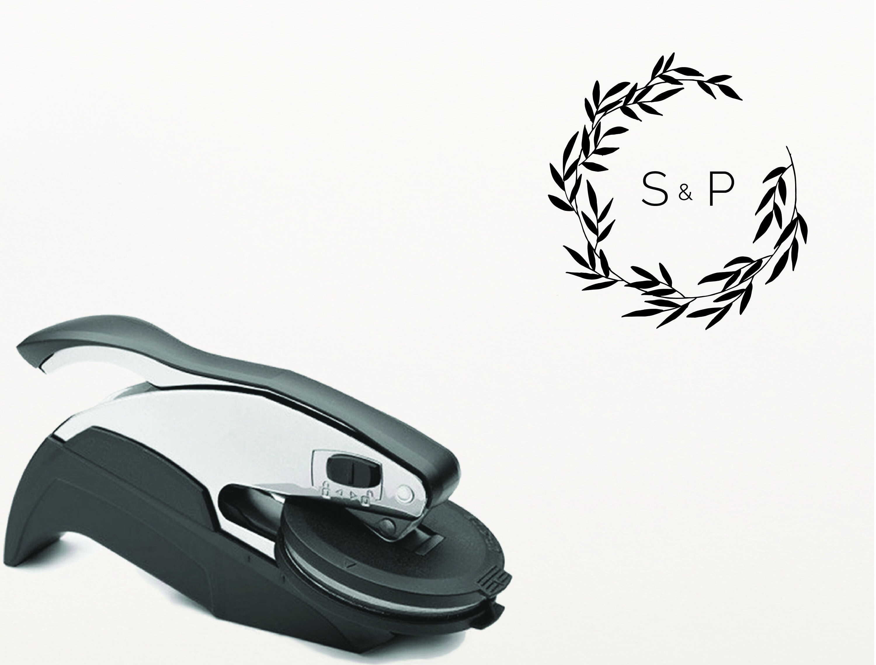 Custom Wreath Embosser Custom Wedding Embosser Custom - Etsy