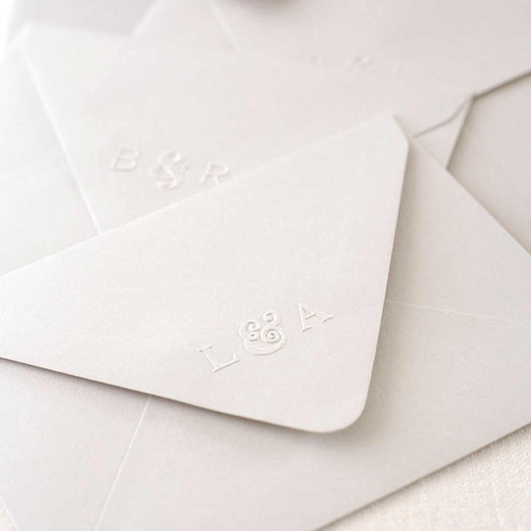 Ampersand Monogram Embosser Stamp, Personalized Embosser, Initials ...