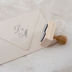 Custom Initials Stamp Save the Date Stamp Custom Rubber - Etsy