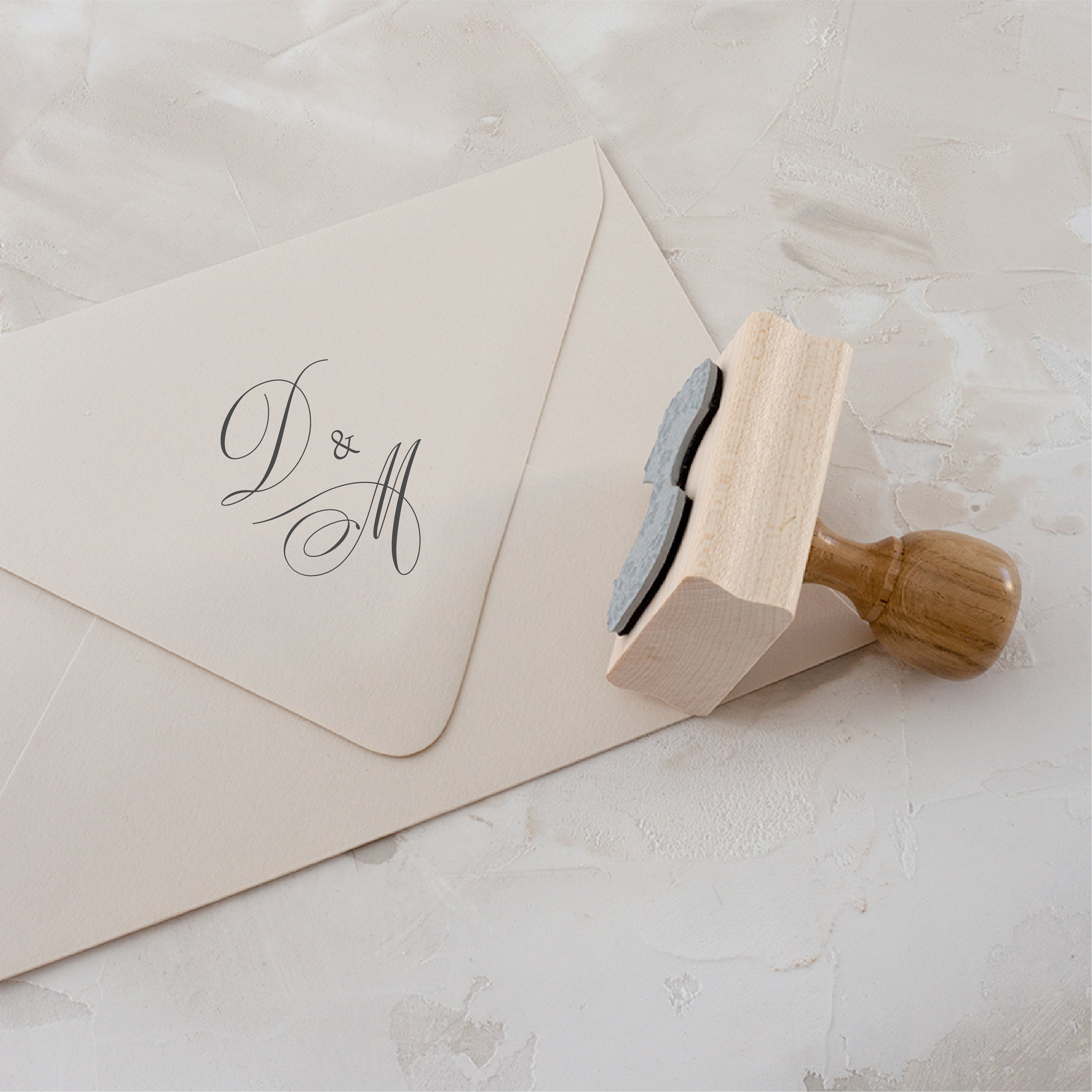 Custom Initials Stamp Save the Date Stamp Custom Rubber | Etsy