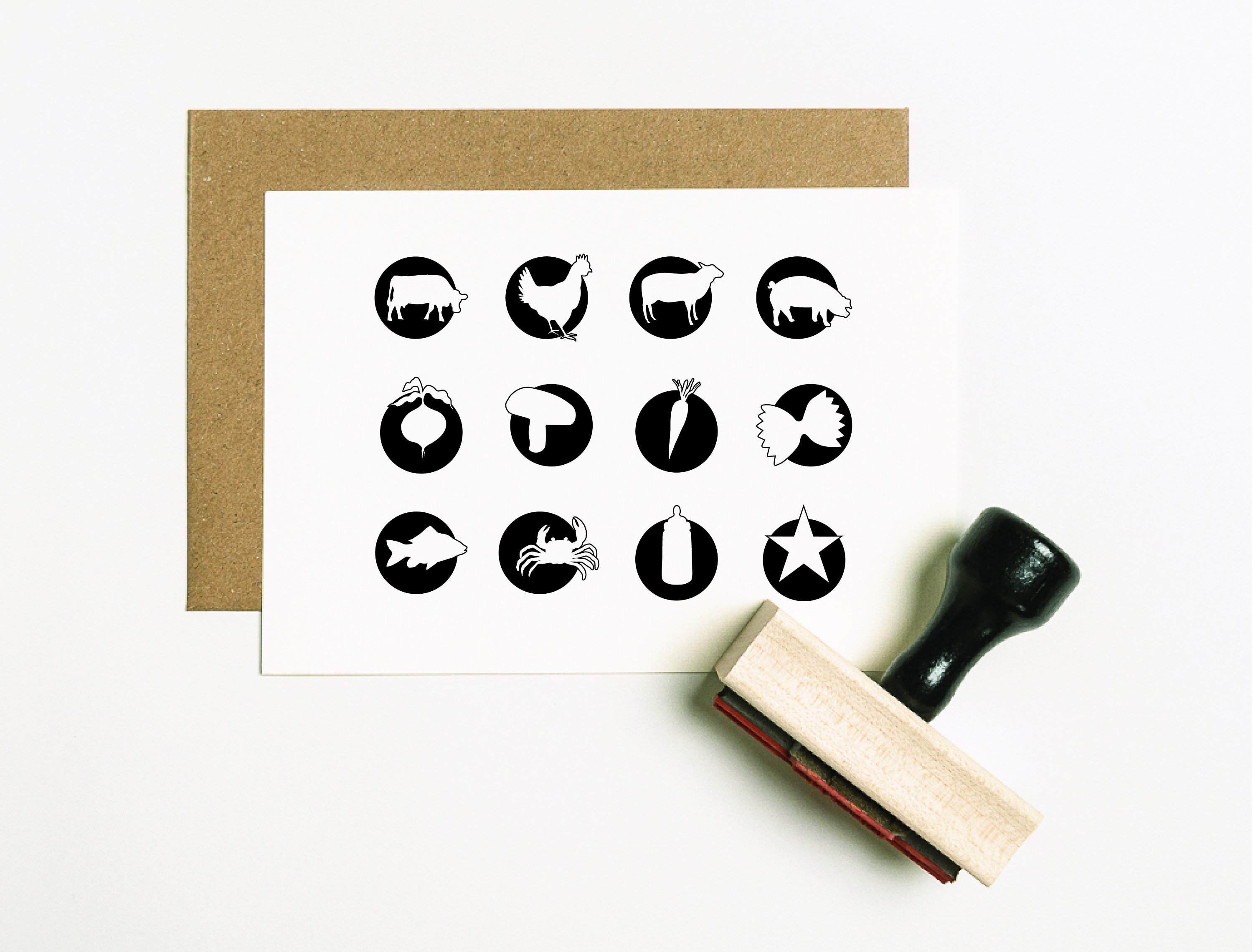 Meal Choice Stamps Mini Menu Stamp Food Stamp Menu Icon | Etsy