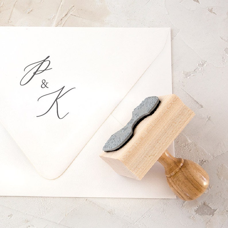 Custom Initials Rubber Stamp Wedding Stamp Couples Gifts - Etsy