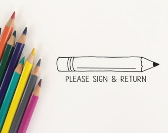 Sign Return Stamp - Etsy