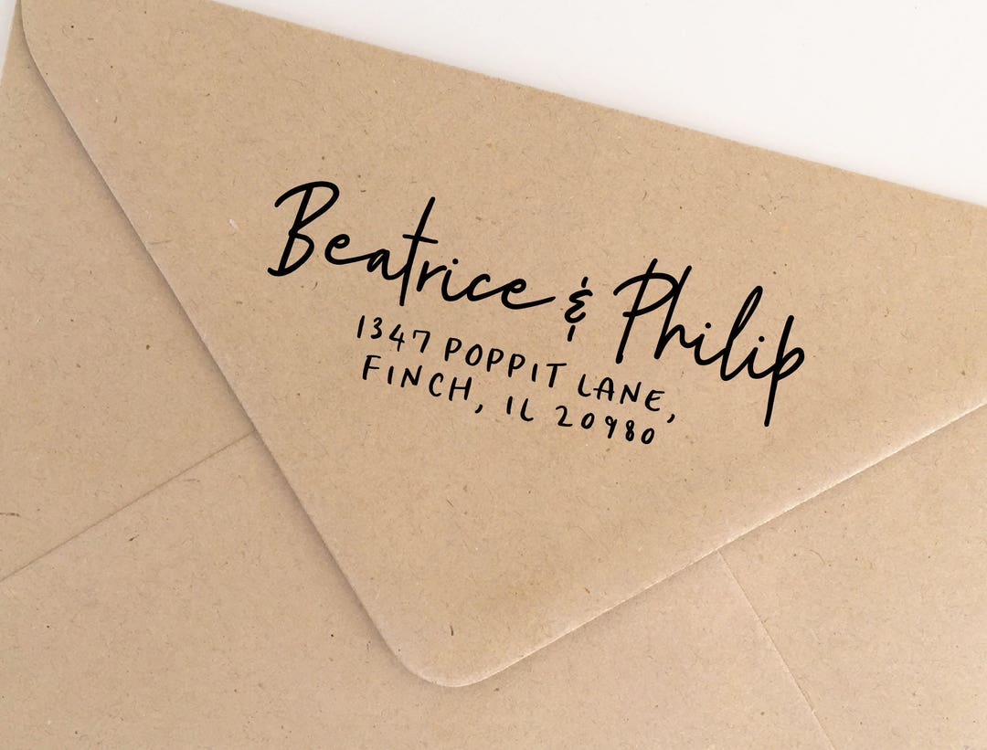 Custom Return Address Stamp, Gifts for Couples, Return Address Stamp ...