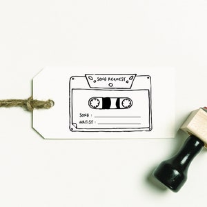 Song Request Stamp, RSVP Stamp, Music Request, Song Request Rubber ...