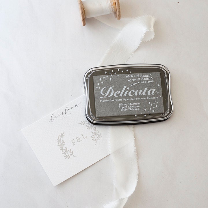 Silver Ink Pad Silver Stamp Pad Metallic Ink Pad Shimmer - Etsy