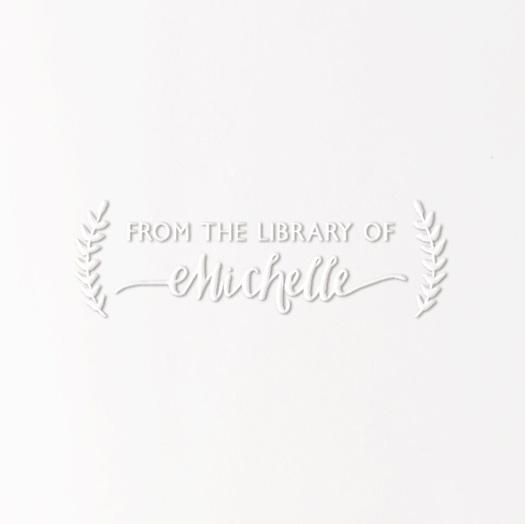 From the Library of Custom Embosser, Personalized Book Embosser ...