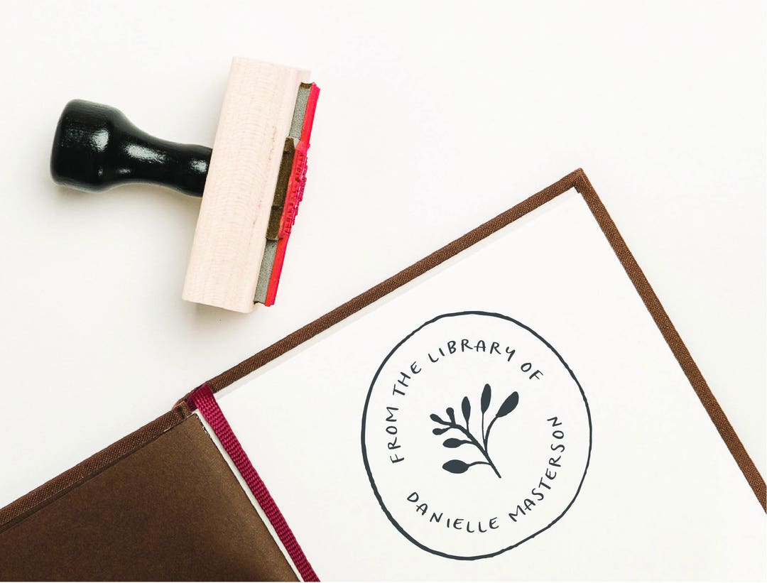 From the Library of Stamp, Family Library Stamp, Gift for Book Lovers ...