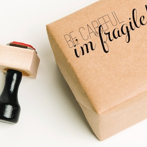 Fragile Rubber Stamp, Fragile Packaging Stamp, Etsy Shop Stamp, Fragile ...