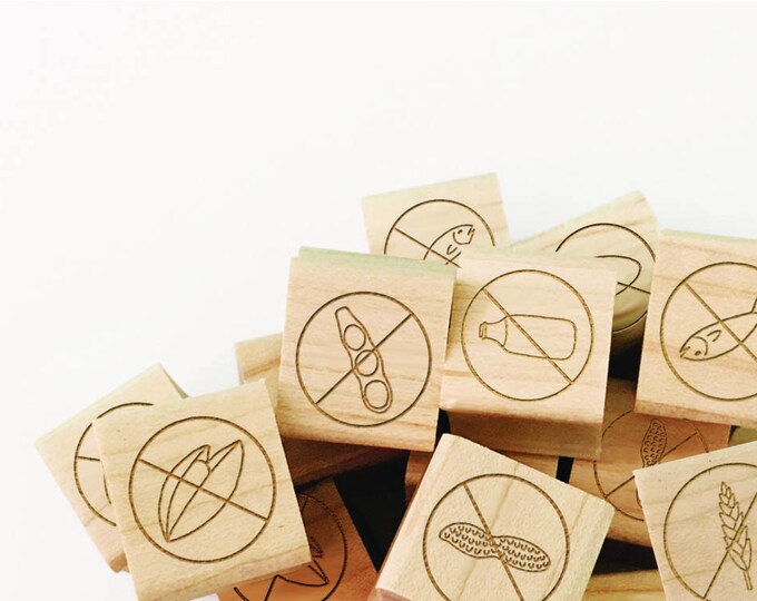 Menu Icon Rubber Stamp Meal Choice Stamp Menu Icon Stamps - Etsy