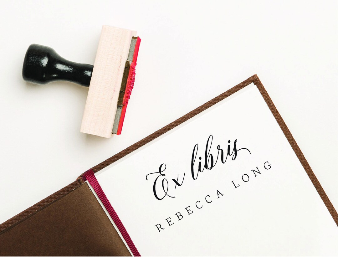 Self Inking Library Stamp Family Library Stamp Ex Libris - Etsy