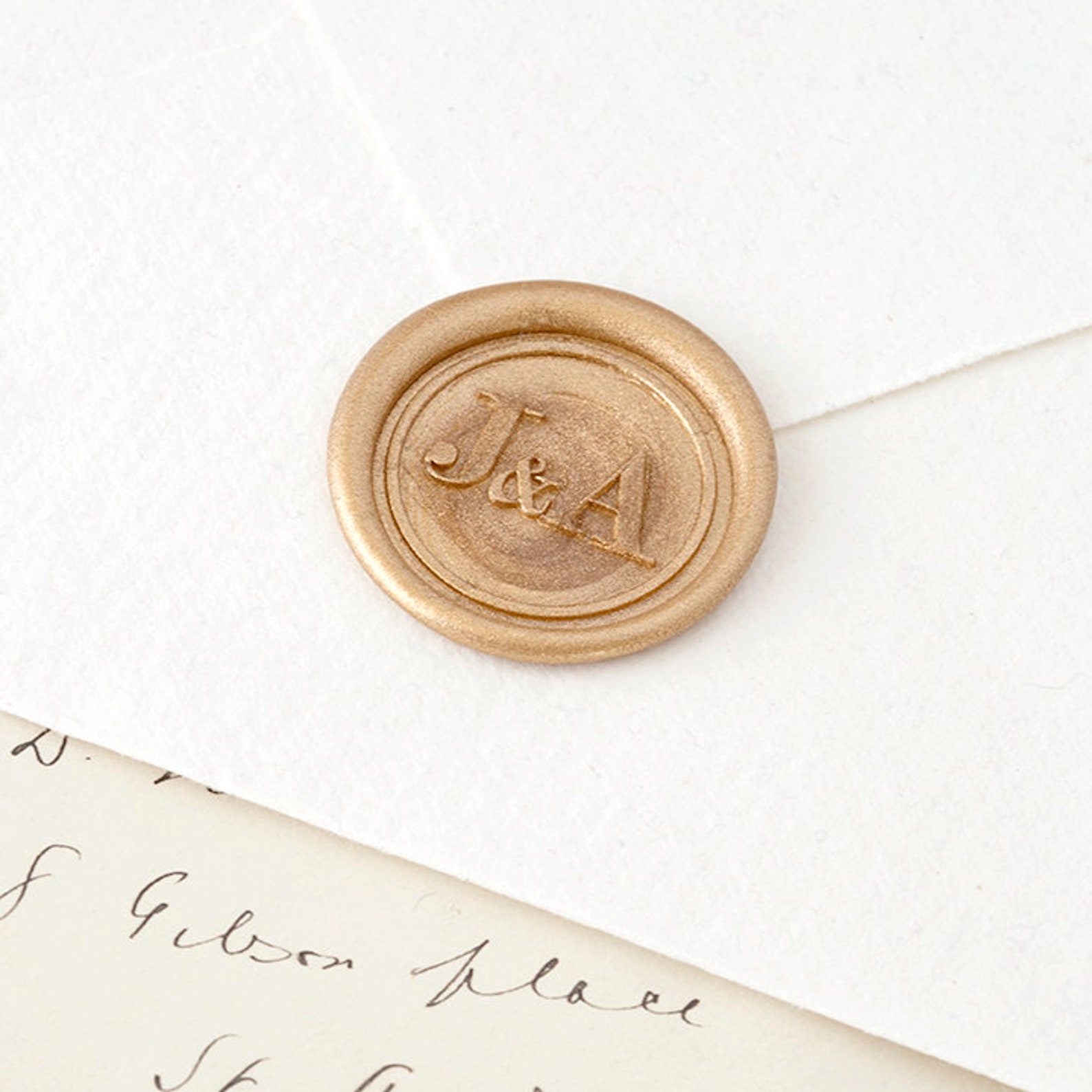 Monogram Wax Seal Stamp Monogram Wax Stamp Save the Date Wax - Etsy