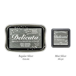 Silver Ink Pad, Silver Stamp Pad, Metallic Ink Pad, Shimmer Ink Pad ...