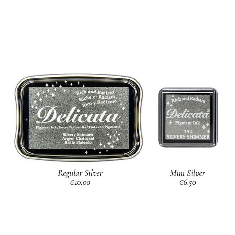Silver Ink Pad Silver Stamp Pad Metallic Ink Pad Shimmer - Etsy