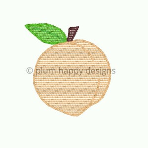 Mini Peach Vintage Embroidery Sketch Design Georgia Peach Atlanta Home ...